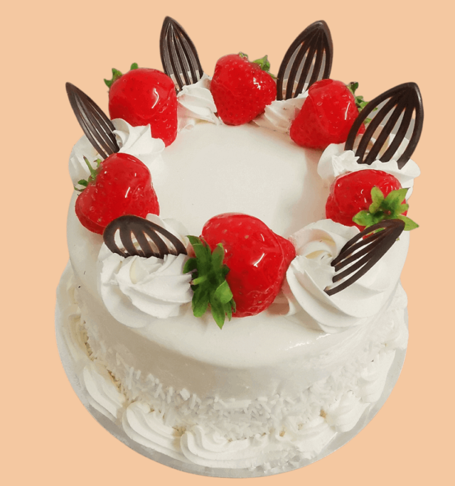 Round Shape Fresh cream party cake – Medcakes